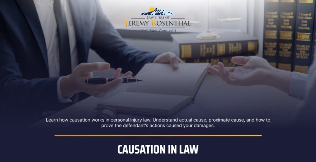 Causation in Law: Legal Cause Explained - Law Firm of Jeremy Rosenthal